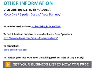 Scuba Diving in MALAYSIA - Dive Sipadan & Borneo I EDIVING.COM I Scuba ...