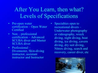 Scuba diving presentation | PPT