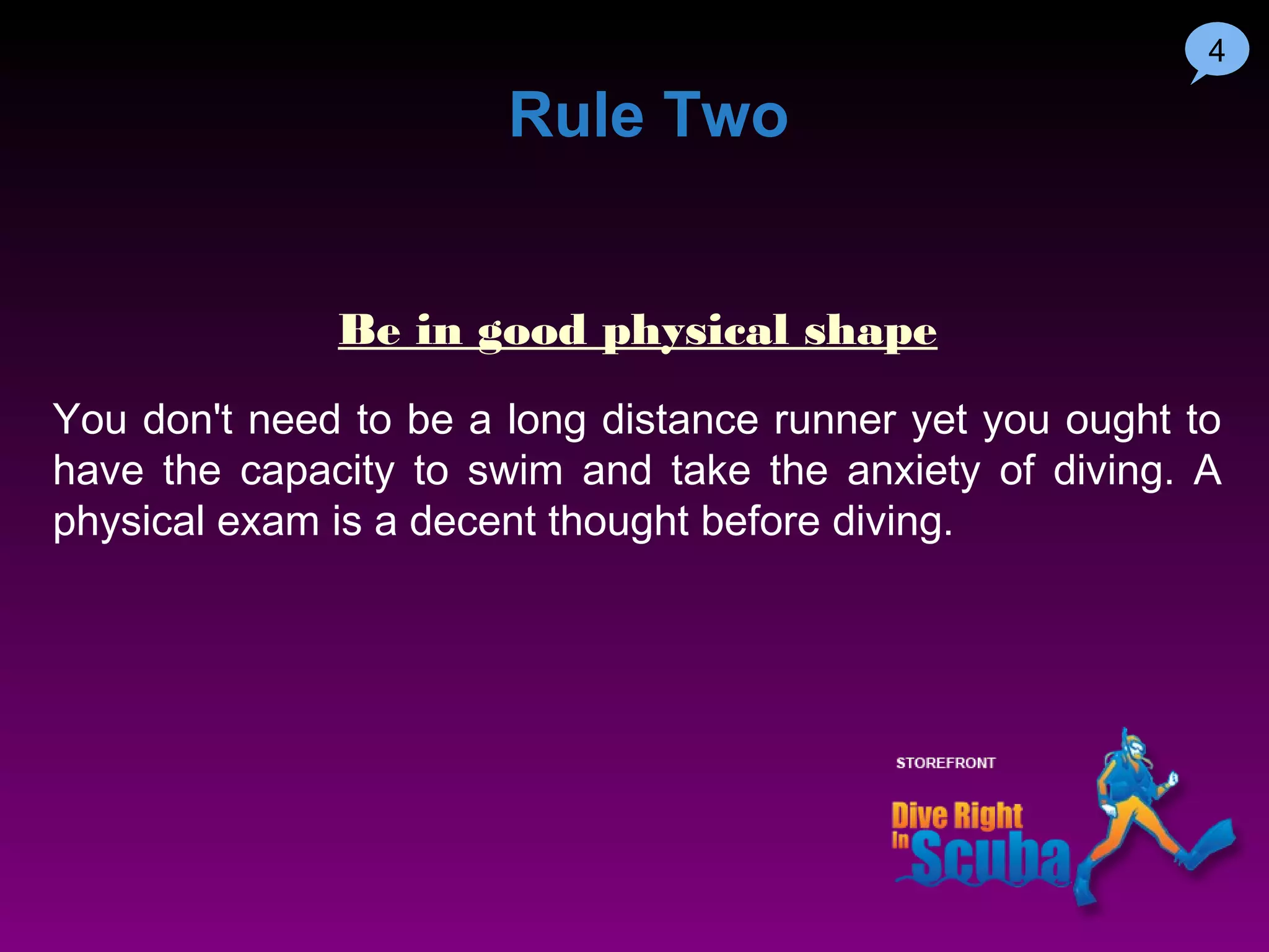 Scuba Diving Rules For a Safe Dive | PPT