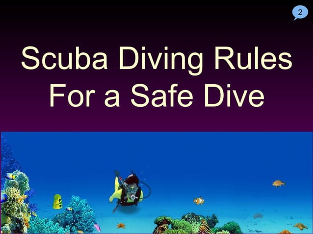 Scuba Diving Rules For a Safe Dive | PPT