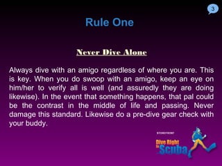 Scuba Diving Rules For a Safe Dive | PPT