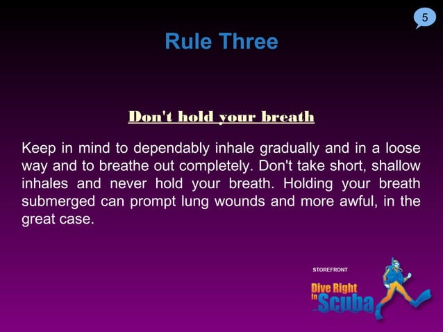 Scuba Diving Rules For a Safe Dive | PPT