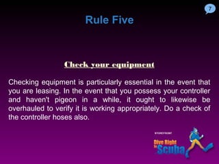 Scuba Diving Rules For a Safe Dive | PPT