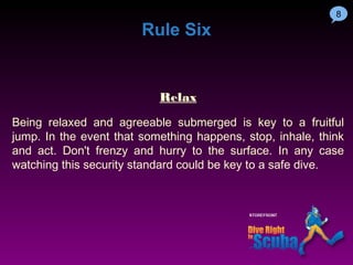Scuba Diving Rules For a Safe Dive | PPT