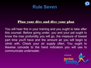 Scuba Diving Rules For a Safe Dive | PPT
