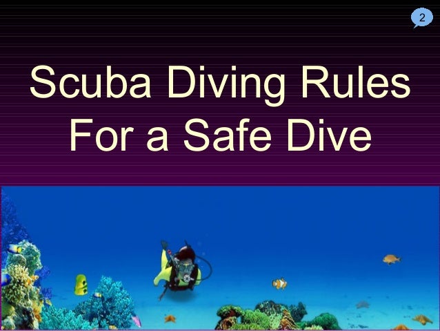 Scuba Diving Rules For a Safe Dive