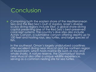 Scuba Diving Throughout the Middle East | PPTX