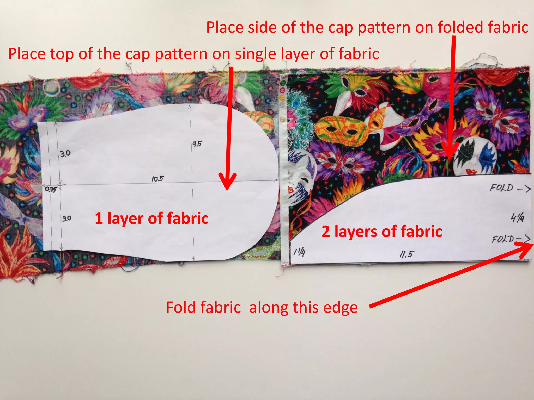 Scrub Caps Printable Pattern and How To DIY Tutorial (version 2 ...