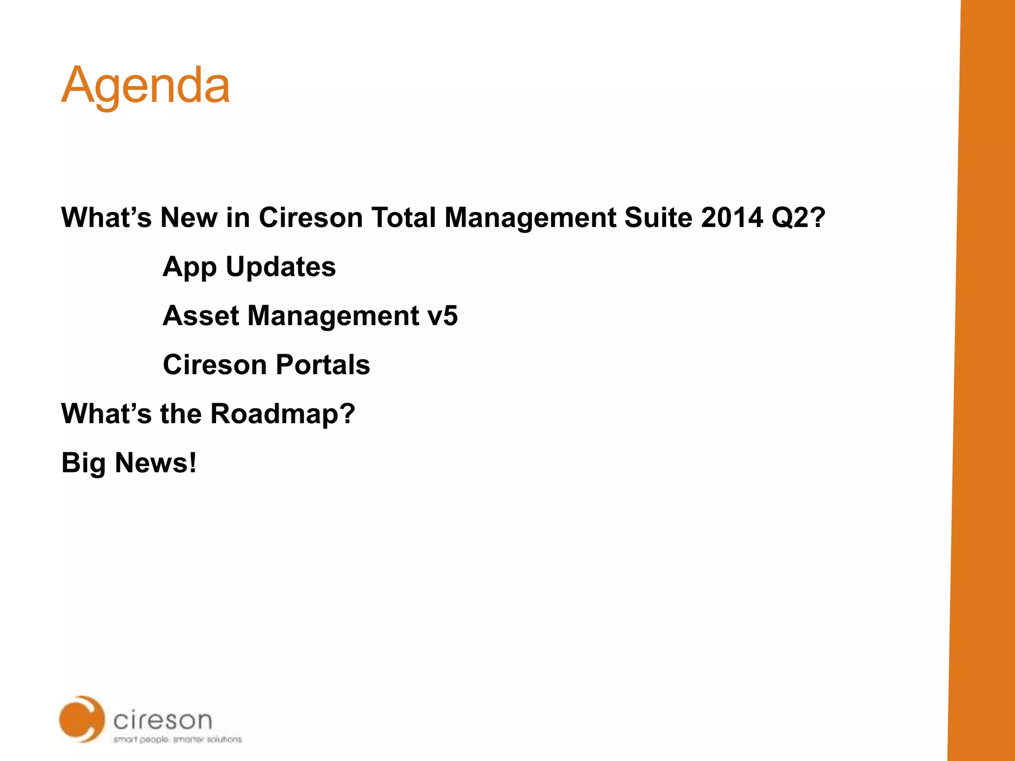 Cireson TMS 2014 Q2 - New releases & updates from your System Center ...