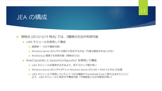 PowerShell 5.0 JEA (Just Enough Administration) First Step | PPT