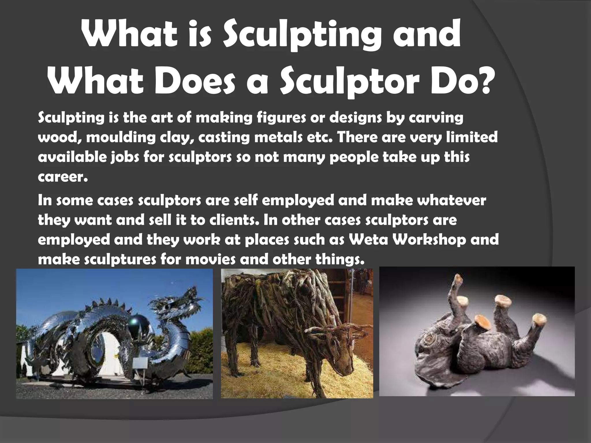 Sculpting - Careers Project | PPTX