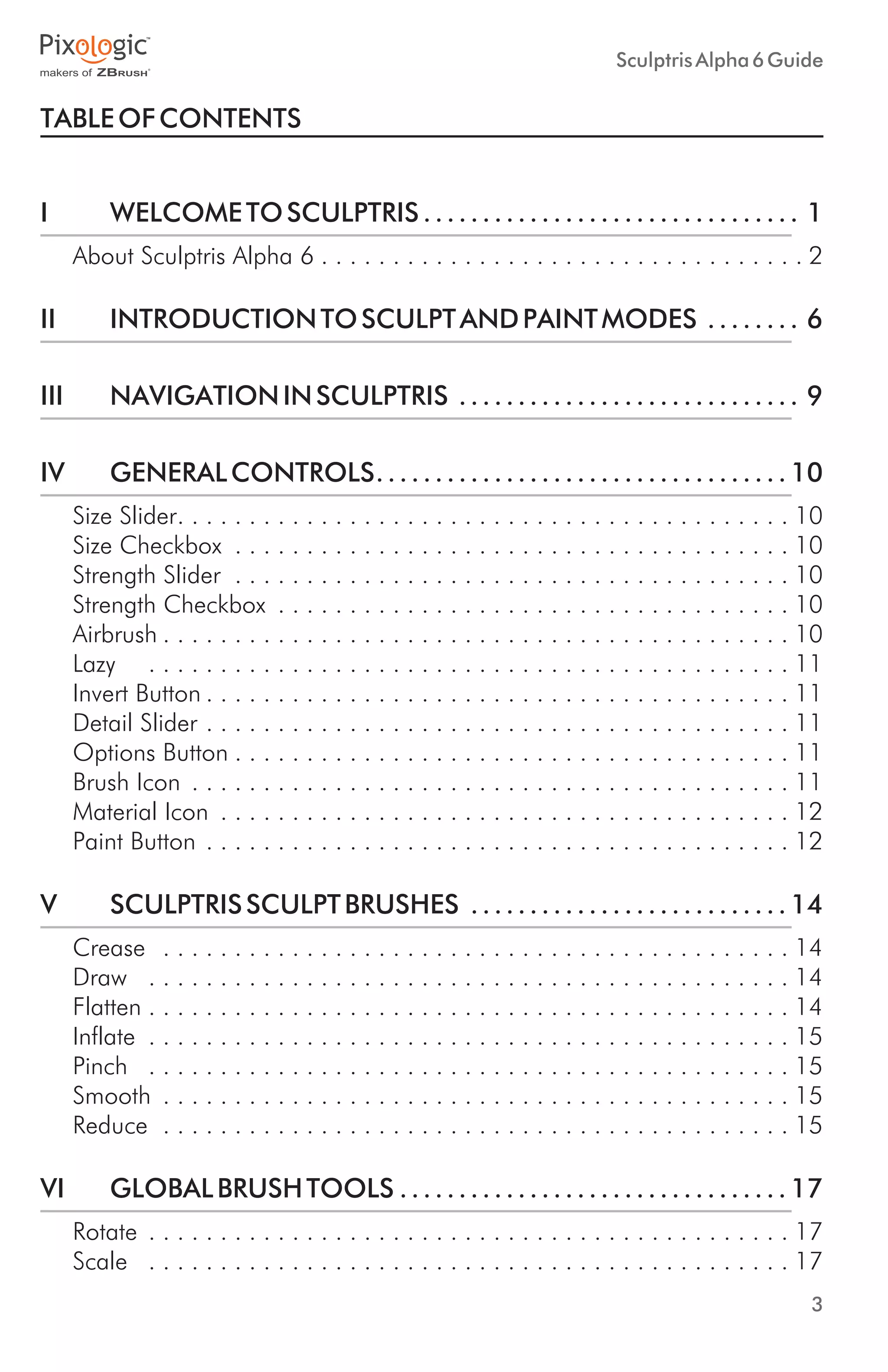 Sculptris alpha6 documentation | PDF