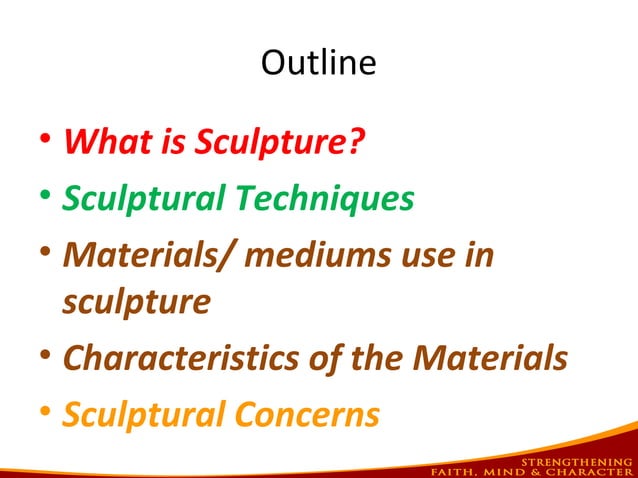 Sculpture | PPT | Geology | Science