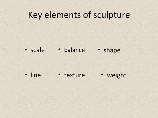 introduction to sculpture | PPT