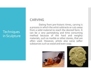 Sculpture lecture 1 1 definition | PPTX