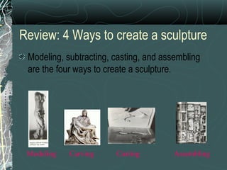 Sculpture vocabulary | PPT