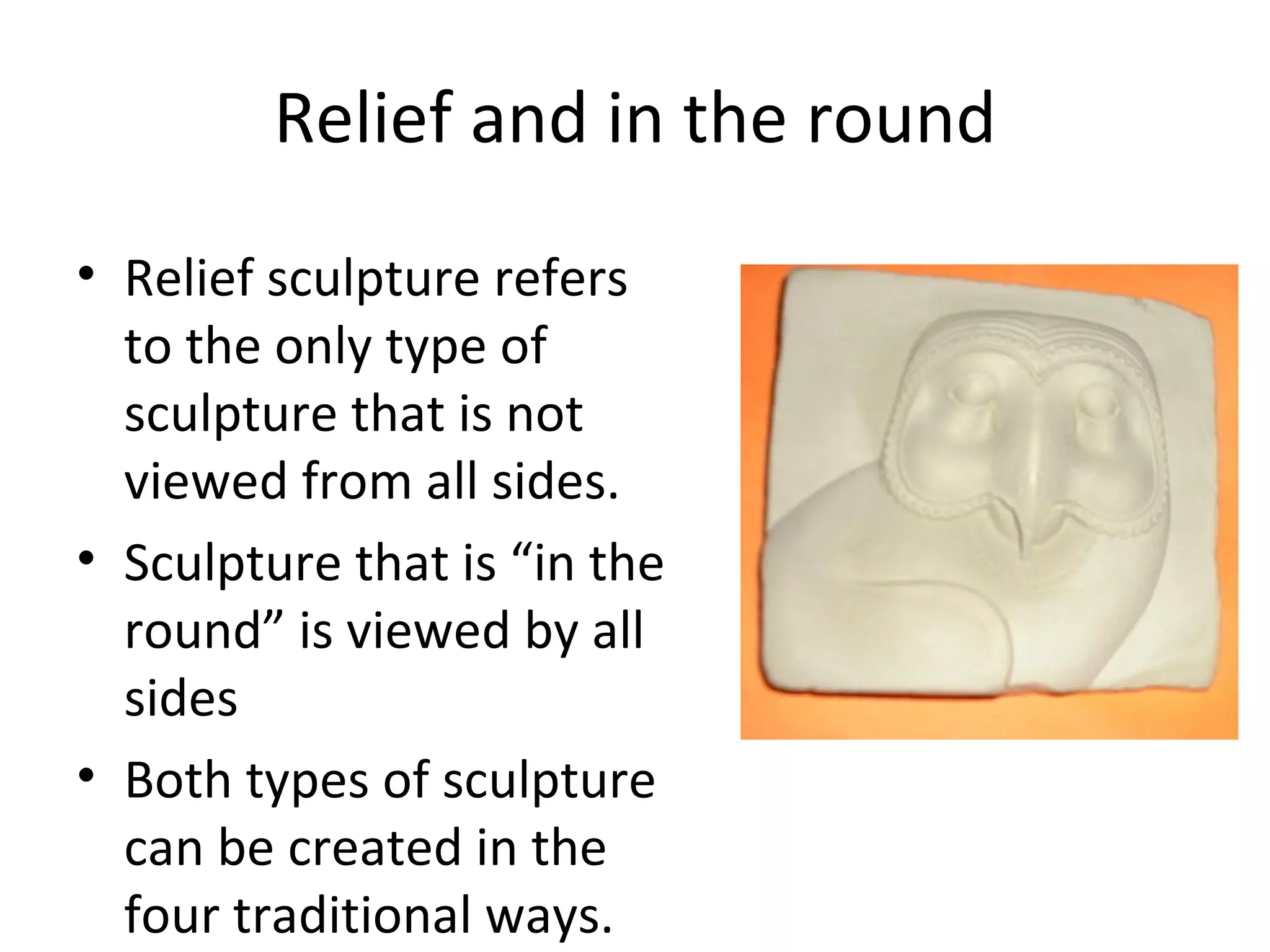 Sculpture vocabulary 2 | PPT