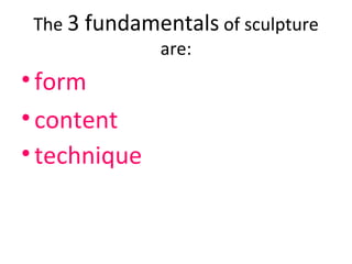 Sculpture vocabulary 2 | PPT