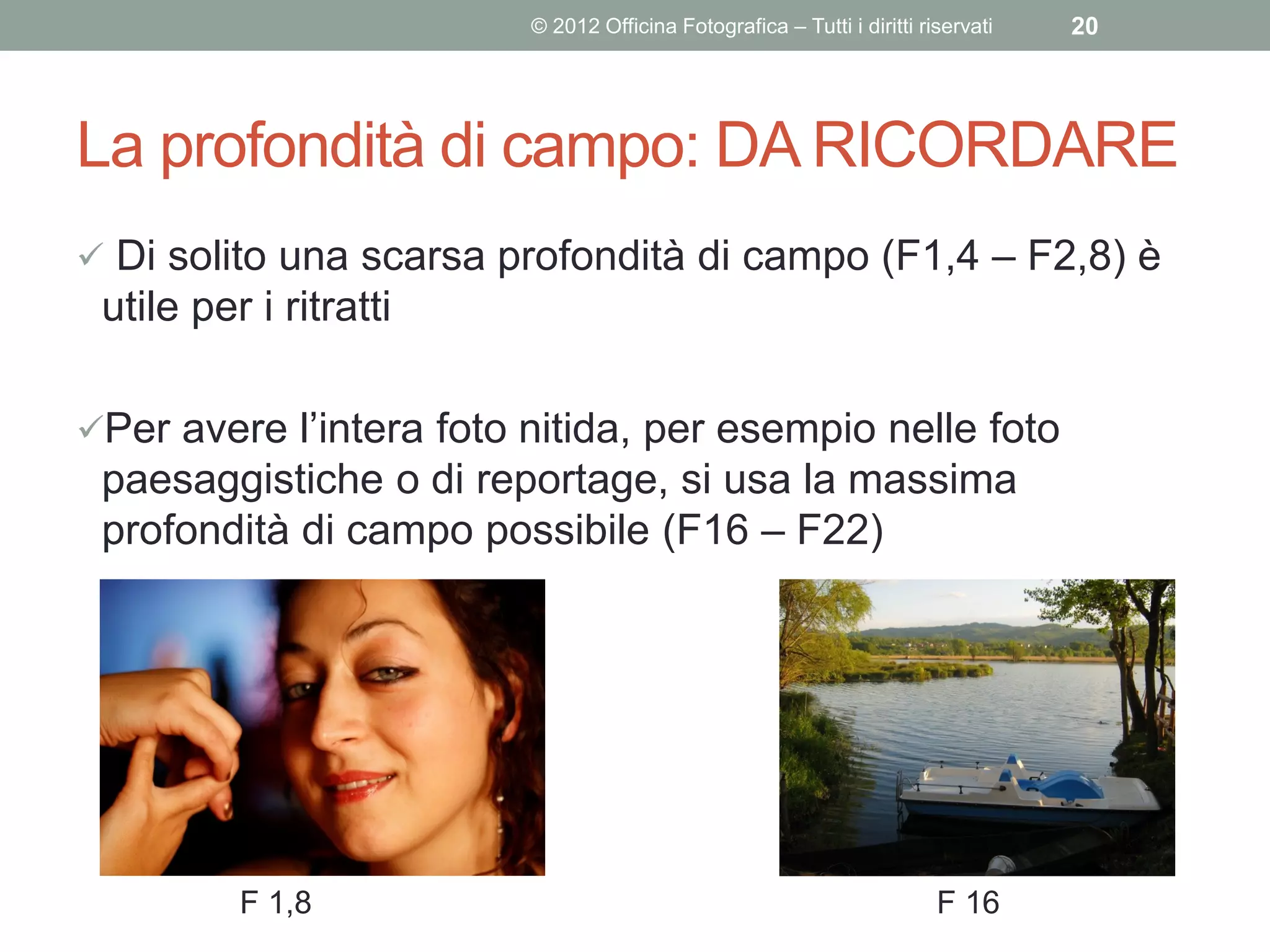 Scuola di fotografia - Lezione 1: Tempi, diaframmi, ISO ed esposizione | PDF
