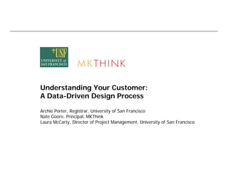 Understanding Your Customer: A Data-Driven Process | PPT