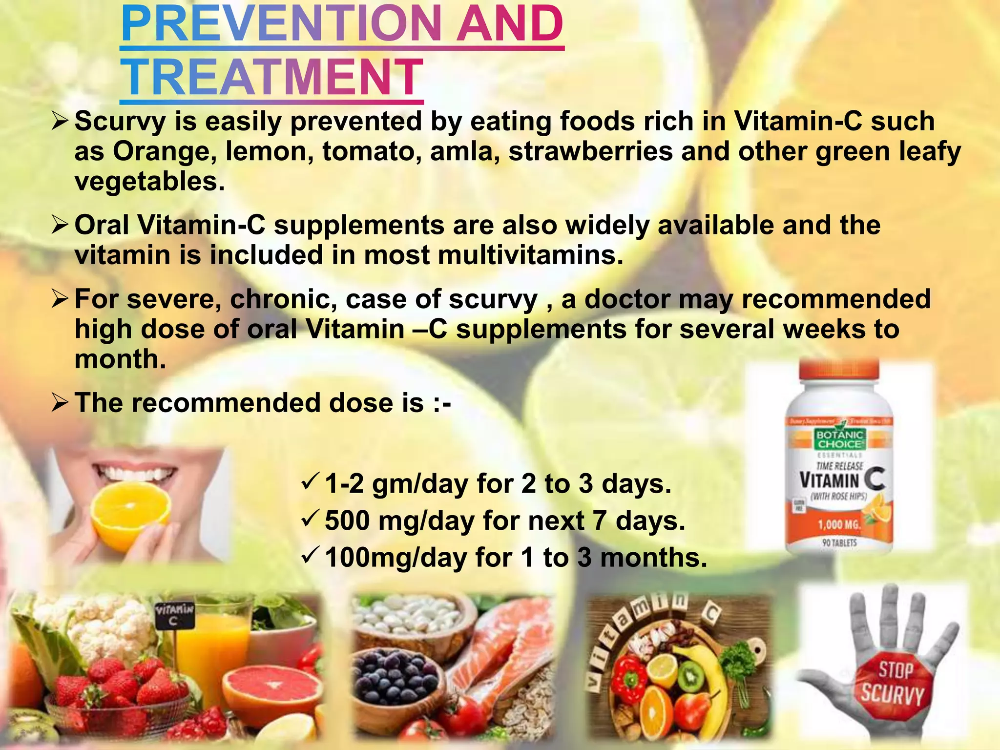 Vitamin-C deficiency disease Scurvy. | PPTX