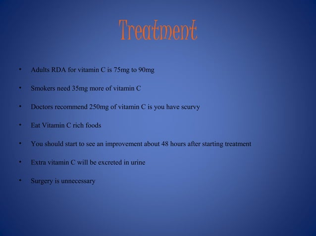 Scurvy | PPT | Nutrition | Healthy Living