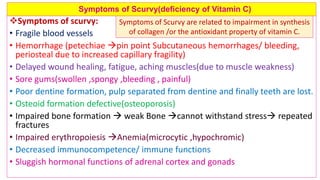 Scurvy (deficiency of vitamin C) | PDF