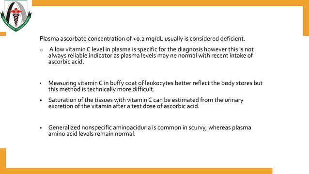 scurvy case scanario and description final.pptx | Blood Disorders ...