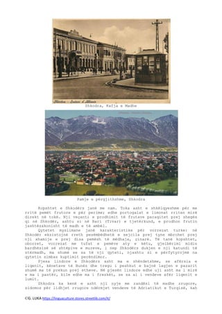 Scutari d'Albania - Shkodra e Shqipënisë | PDF