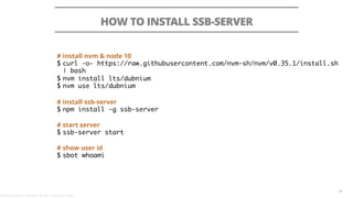 Scuttlebutt or how to exit facebook and start coding your first web 3.0 social network | PPT