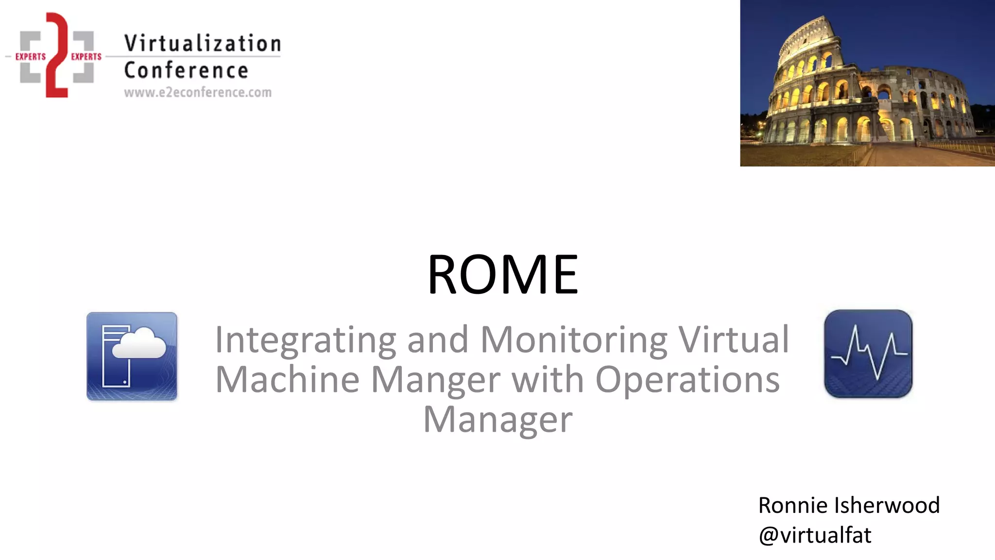 Integrating and Monitoring System Center Virtual Machine Manager with ...