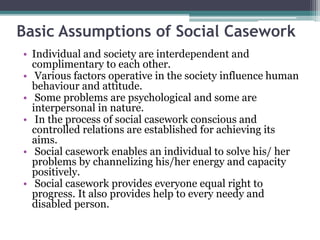 Social Casework Lecture Notes 1 | PPTX