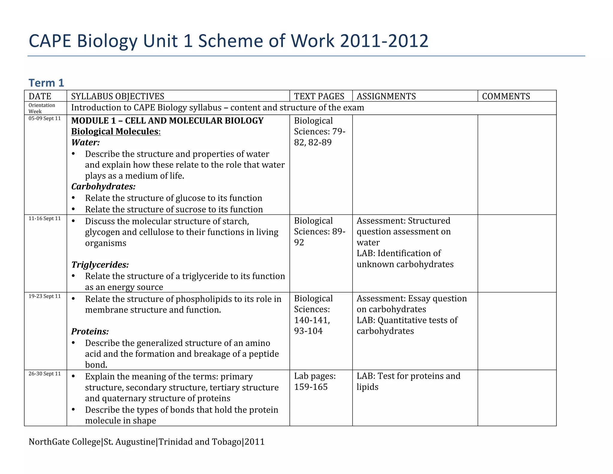 Scw 11 12 biology f6 | PDF