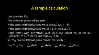 Schwarzchild solution derivation | PPTX