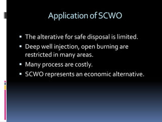 Supercritical water oxidation process | PPT