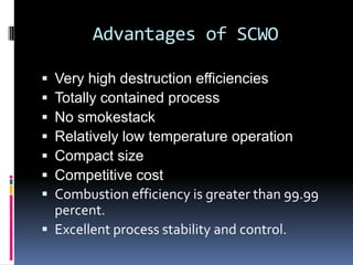 Supercritical water oxidation process | PPT