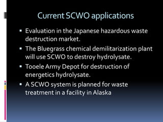 Supercritical water oxidation process | PPT