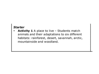 HABITATS - FOOD CHAIN AND FOOD WEB | PPTX