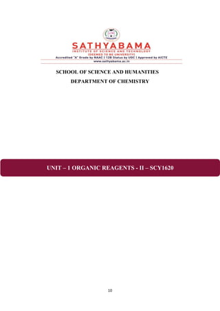 Organic chemistry pdf about reagents all | PDF