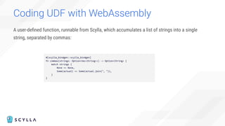 ScyllaDB V Developer Deep Dive Series: Rust-Based Drivers and UDFs with WebAssembly | PPT