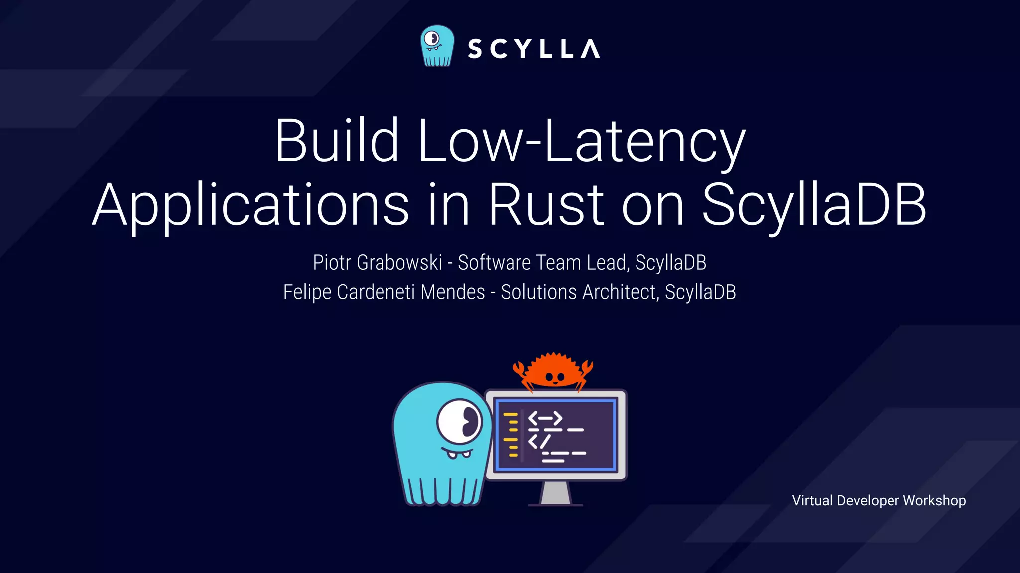 Build Low-Latency Applications in Rust on ScyllaDB | PPT