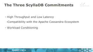 Scylla Summit 2016: ScyllaDB, Present and Future | PPT
