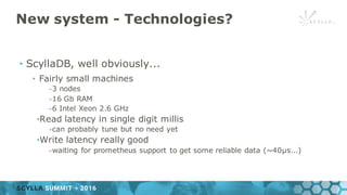 Scylla Summit 2016: Using ScyllaDB for a Microservice-based Pipeline in Go | PPT