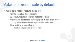 How We Made Scylla Maintenance Easier, Safer and Faster | PPT