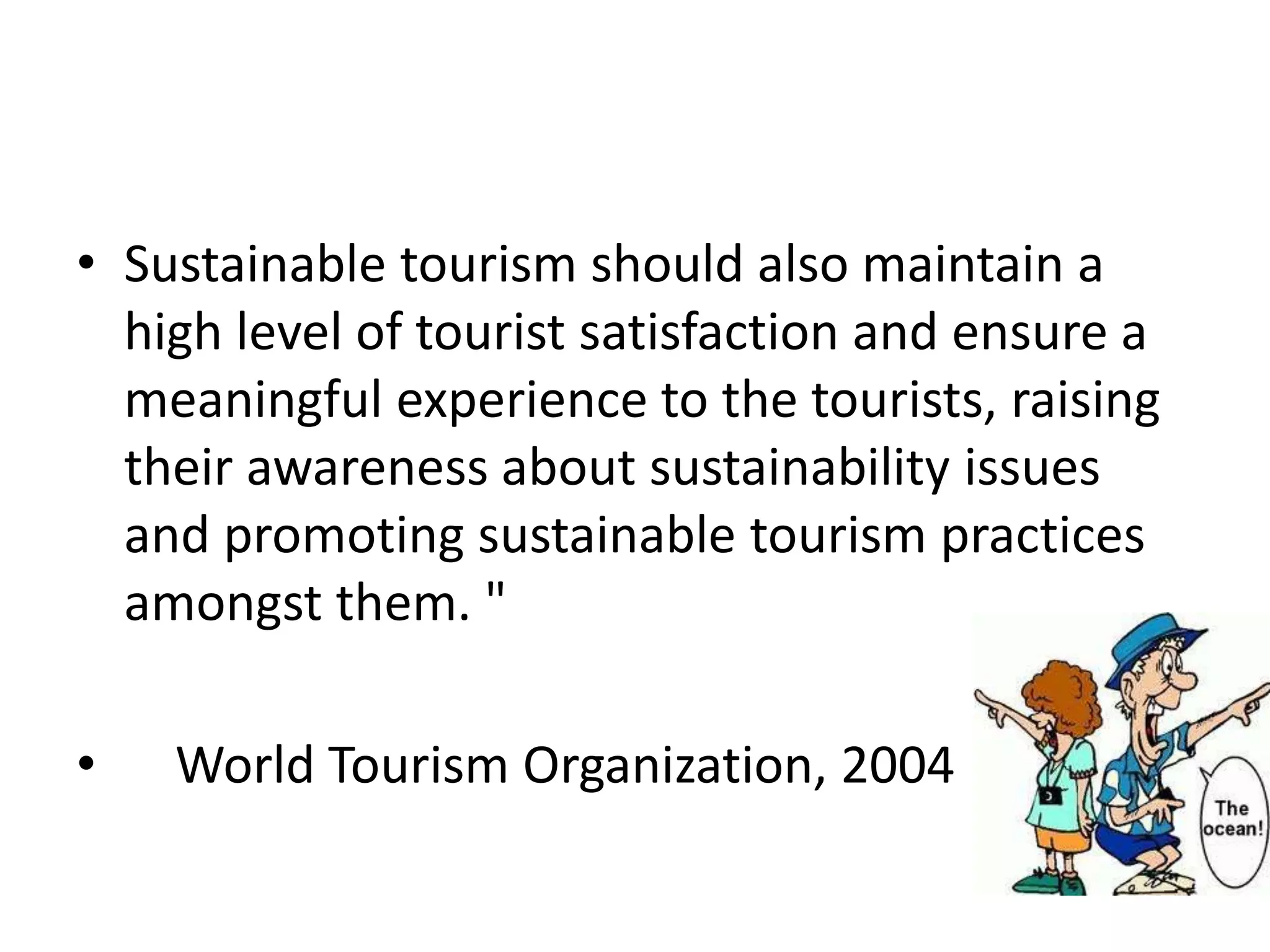 sustainble tourism and sustainable development | PPTX