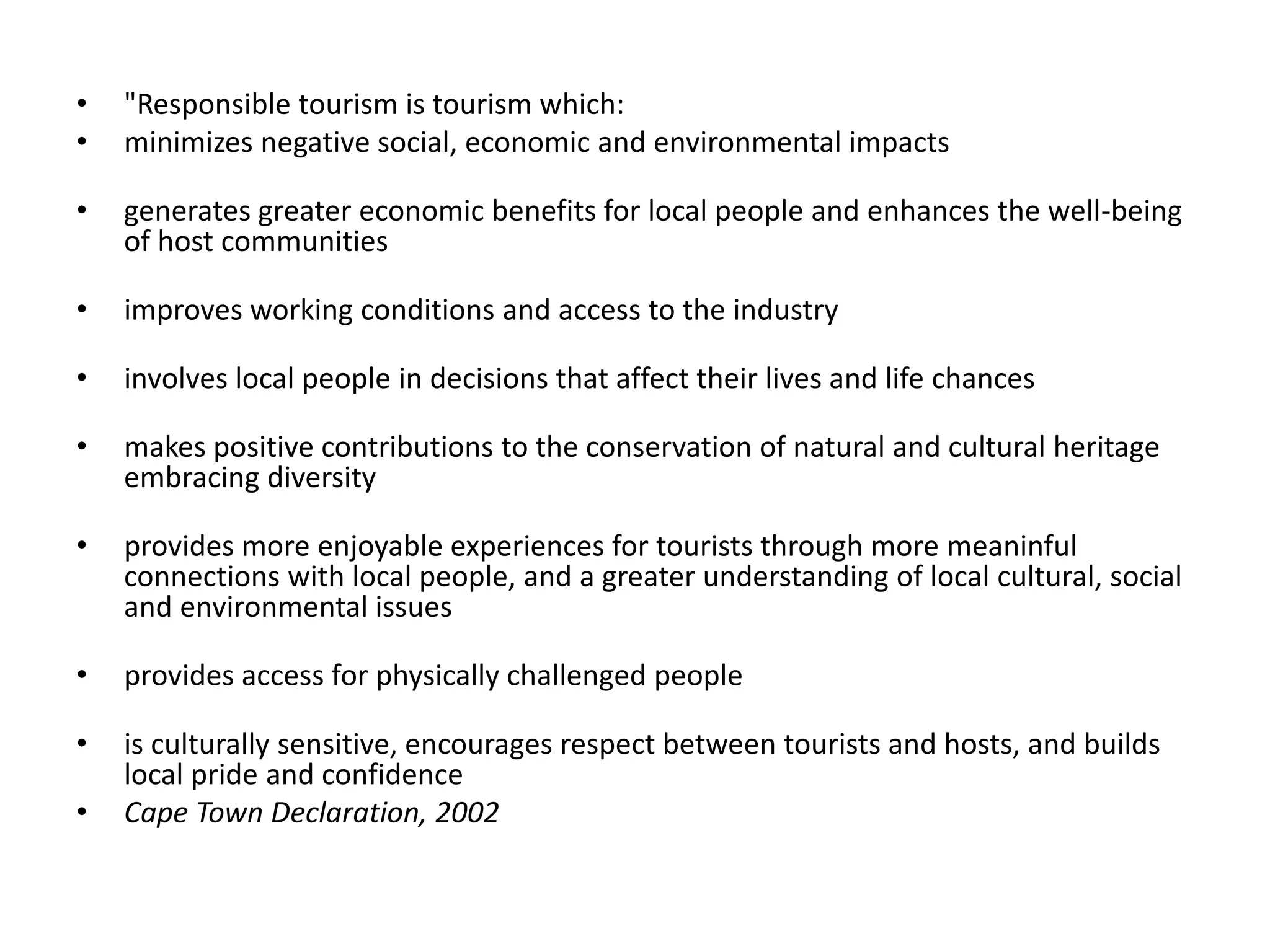 sustainble tourism and sustainable development | PPTX