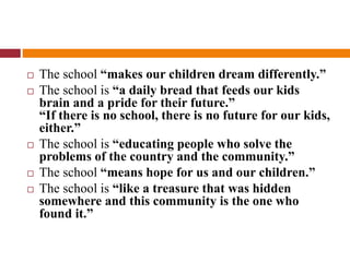 SCHOOL AS A SOCIAL CULTURAL AND COMMUNITY INSTITUION | PPTX