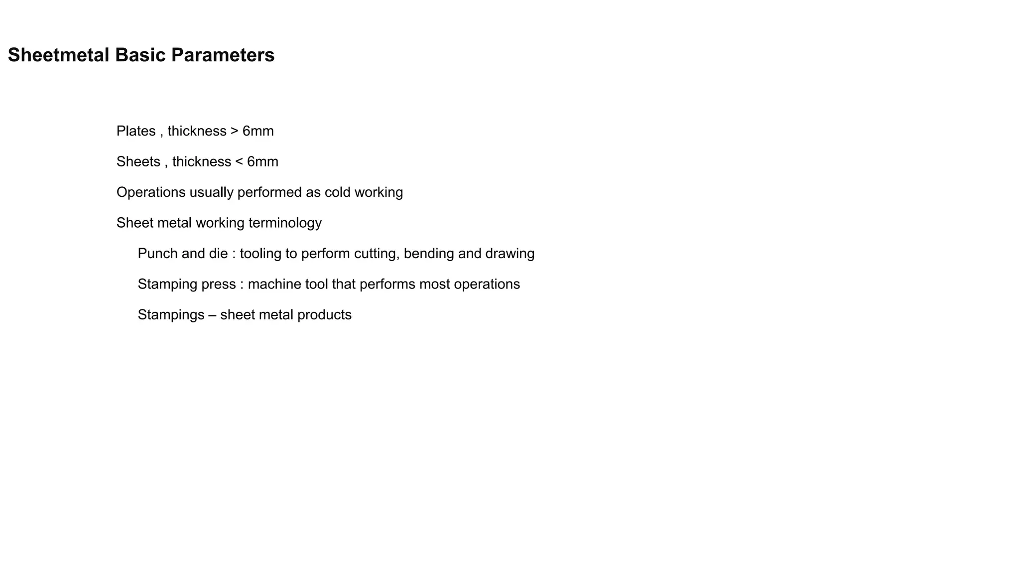 Sheetmetal design | PPTX
