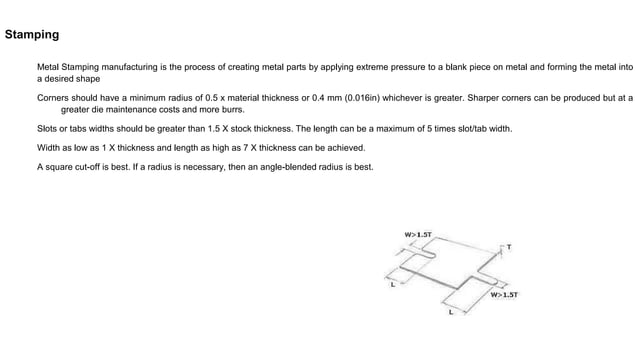 Sheetmetal design | PPTX