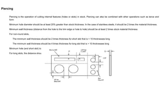 Sheetmetal design | PPTX